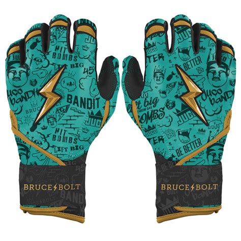 King Of Juco Creator Series Long Cuff Batting Gloves Mintblack