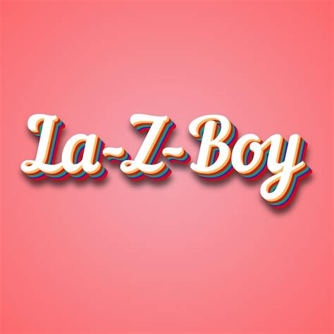 Premium Photo La Z Boy Text Effect Photo Image Cool