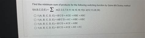 Solved Find A Simple Disjoint Decomposition For The