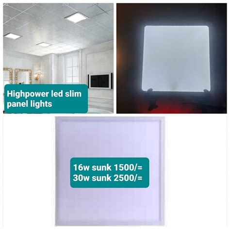 💢 Led Highpower Panel Lights Sunk Techno Electricals
