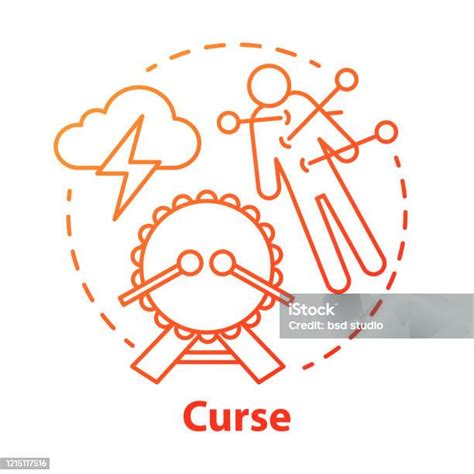 Curse Concept Icon Occultism And Witchcraft Idea Thin Line Illustration