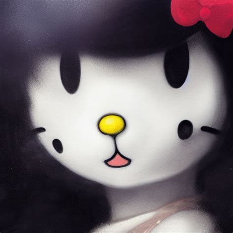 Hello Kitty With Black Cheeks By Hellokitty1111908 On Deviantart