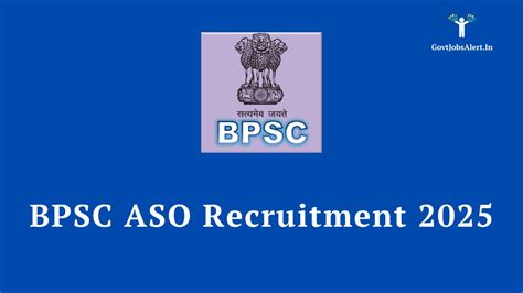 Bpsc Aso Recruitment 2025 Apply Online For 41 Assistant Section