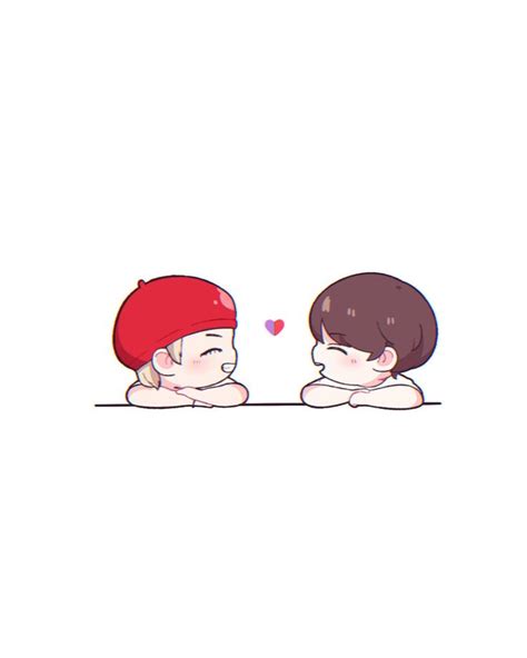 Vkook Love Cre The Owner As Logo Chibi Nghệ Thuật Viết Chữ Ảnh