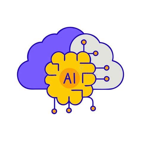 Ai Machine Learning Brain Illustration Stock Illustration