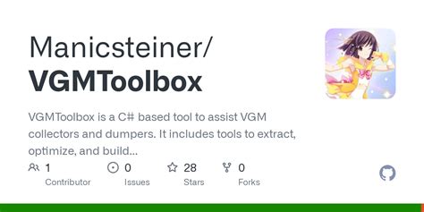 Github Manicsteinervgmtoolbox Vgmtoolbox Is A C Based Tool To Assist Vgm Collectors And