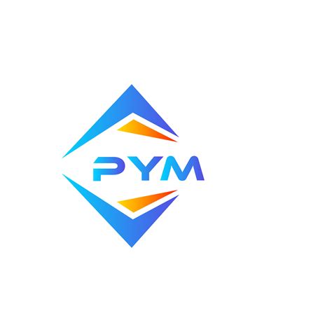 Pym Abstract Technology Logo Design On White Background Pym Creative Initials Letter Logo
