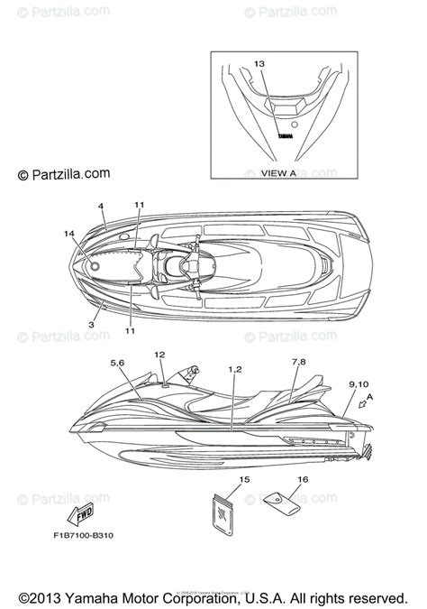 Yamaha Waverunner 2003 Oem Parts Diagram For Graphics
