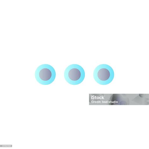 ellipsis flat gradient color ui icon stock illustration download