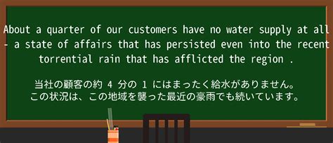 【英単語】afflict A Regionを徹底解説！意味、使い方、例文、読み方