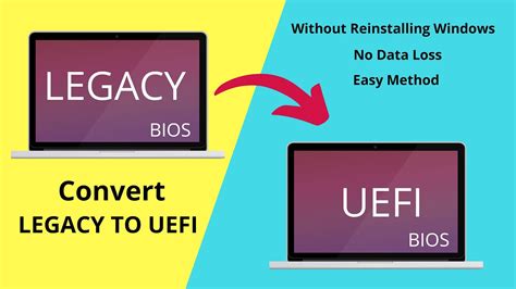 Convert LEGACY Bios To UEFI Windows 10 Without Data Loss Without
