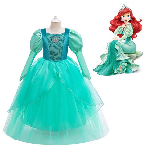 Ariel Costume For Girls Story Little Mermaid Ariel Dress Girls Cosplay