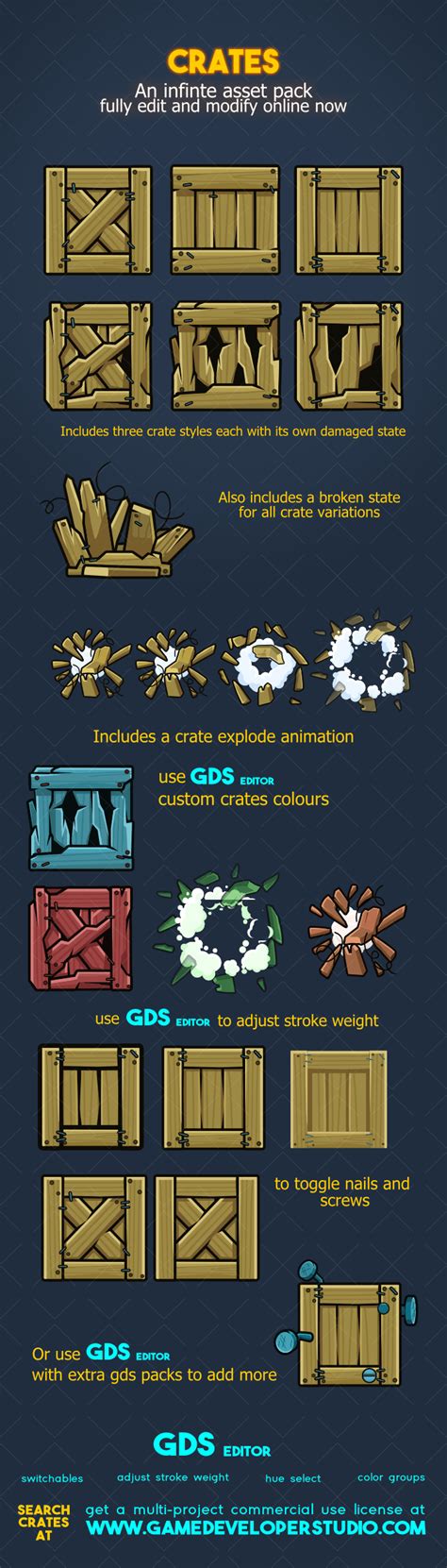 Crate Game Sprite Pack