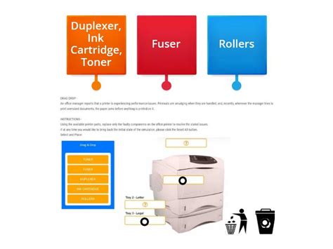 Printer Simulation 5 Labelled Diagram