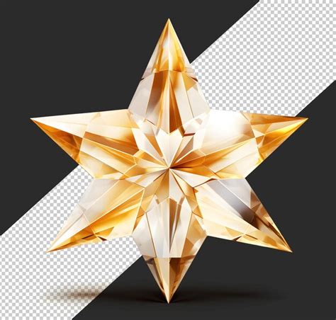 Premium Psd Shiny Golden Star