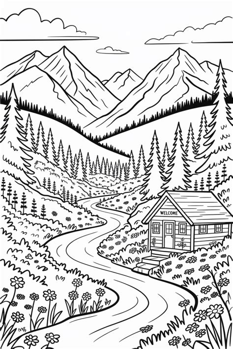 30 Nature Coloring Pages Printable For All Ages
