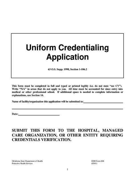 Uniform Credentialing Application Fill Out And Sign Online Dochub