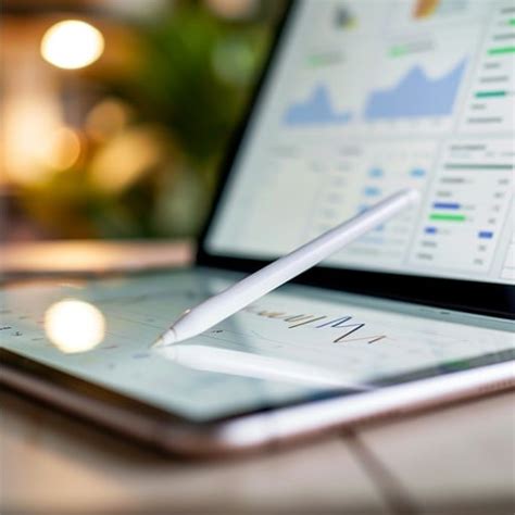 Free Analyzing Business Data Image Tablet Stylus Data Download At Stockcake