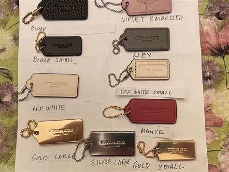 Authentic Coach Handbag Leather Hang Tags Different Colors New Ebay