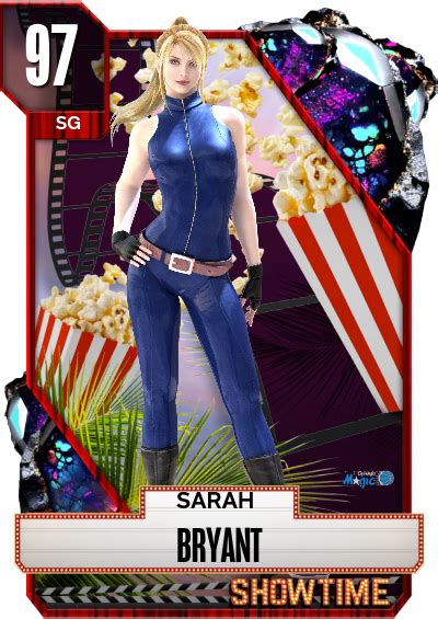 Sarah Bryant Showtime Card By Sonicfan03 On Deviantart