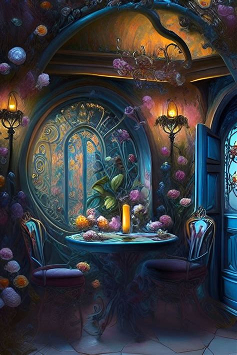 Cozy Dining Fantasy Rooms Fantasy Places Fairy House