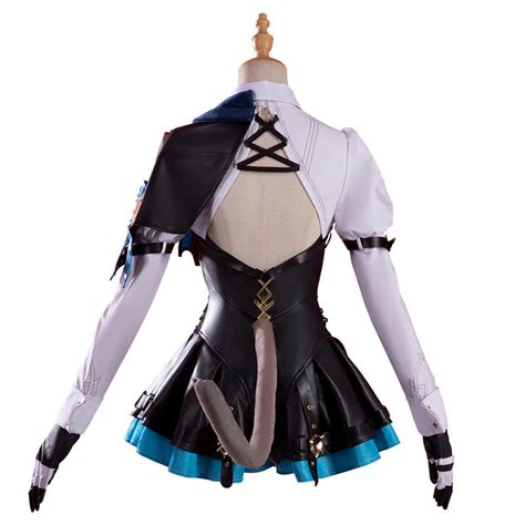 Genshin Impact Lynette Cosplay Costume Magician Assistant Dress Hallow Accosplay