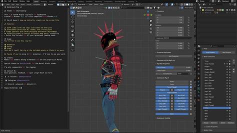 Marvel Rivalsspiderpunk Blender Rigrig Showcase Youtube