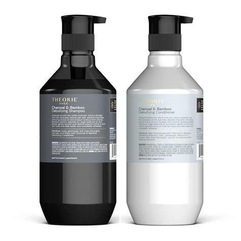 Charcoal And Bamboo Detoxifying Shampoo And Conditioner Theorie