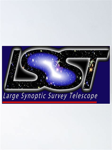 Lsst Logo For Dark Colors Poster By Spacestuffplus Redbubble