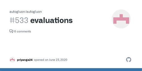 Evaluations · Issue 533 · Autogluonautogluon · Github