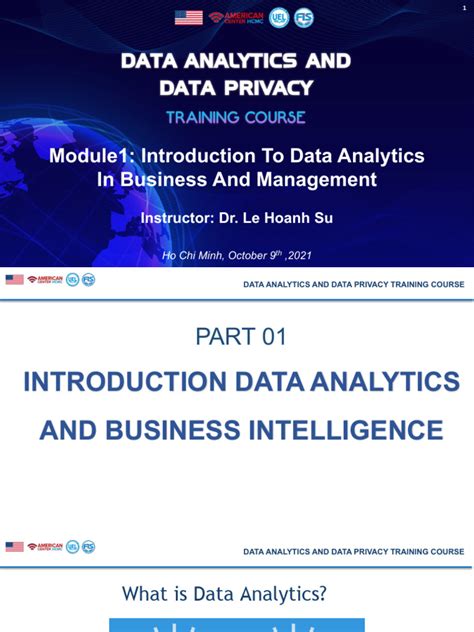Lesson 01 Introduction To Data Analytics In Business And Management Pdf