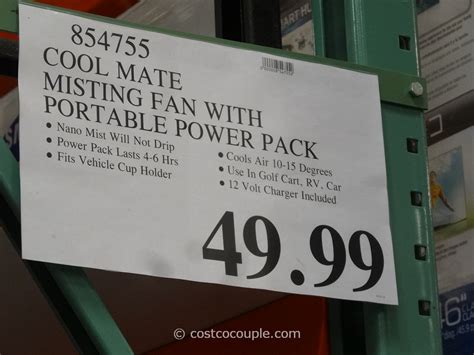 Coolmate Portable Misting Fan