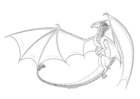 Icewing Base Lineart By Am Aka Storm On Deviantart
