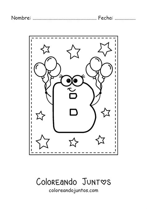 Moldes De La Letra B Mayuscula Y Miniscula Para Colorear Buscar Con