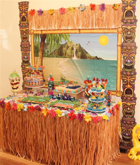 Hawaiian Luau Dessert Table Ideas Luau Party Food Aloha Party