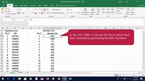 Statistics How To Draw A Simple Random Sample Using Excel Sk1 Pptx