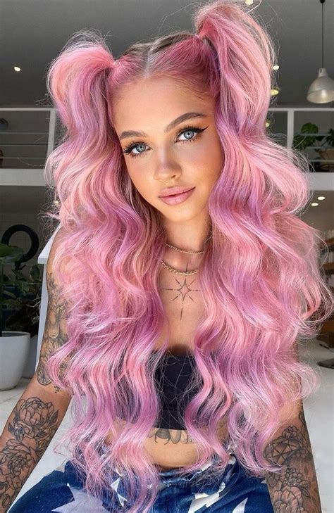 18 Ideas De Chicas Pelo Rosa En 2025 Pelo Pelo Rosa Look De Cabello