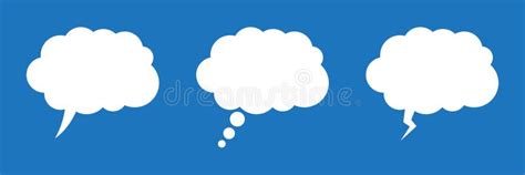 Thought Cloud Think Bubble In White Color Stock Illustration Illustration Of Speech Cartoon