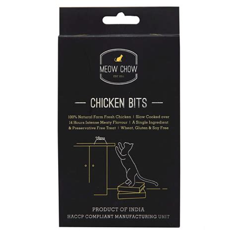 Doggie Dabbas Meow Chow Chicken Bite For Cat 50 G Pack Of 3 Shakehands