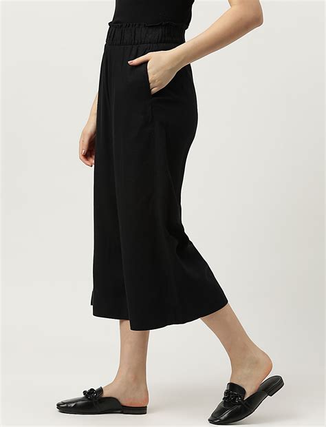 Buy Linen Rich Wide Leg Trousers At Marks And Spencer