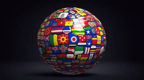Premium Ai Image Globe International World Flags
