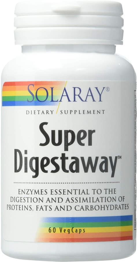 Solaray Super Digestaway Plant Enzymes 60 Count Health