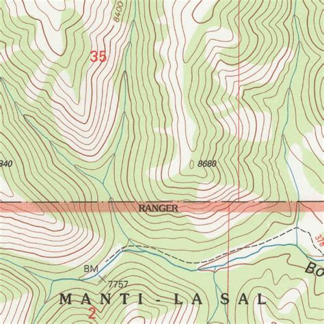 Jump Creek Ut 2001 24000 Scale Map By United States Geological