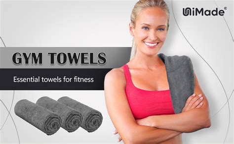 Unimade 24 Pack Gym Towels Set Highly Absorbent And Quick