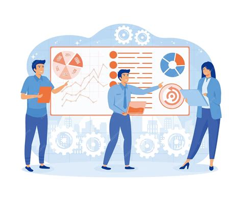 Premium Vector Big Data Science Analysis Concept Business Team