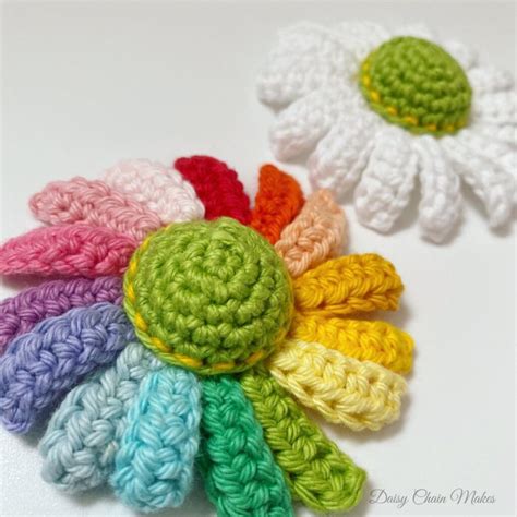 Crochet Daisy Pattern Daisy Chain Makes