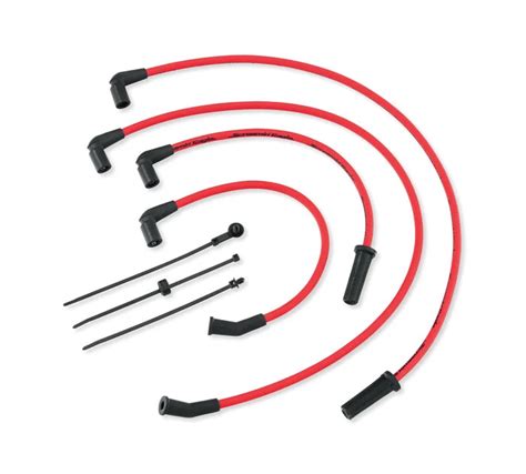 Screamin Eagle 10mm Phat Spark Plug Wires Red Gasoline Alley