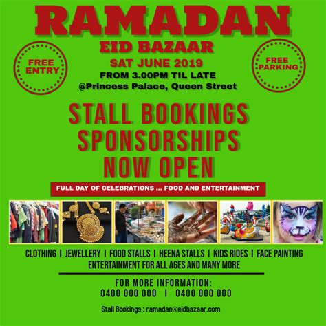 Ramadan Eid Bazaar Template Postermywall