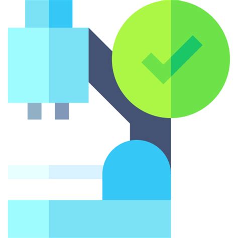 Microscope Basic Straight Flat Icon