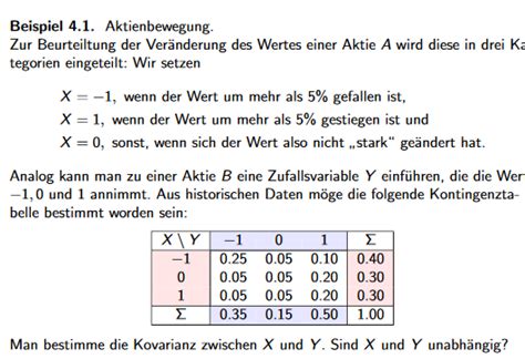 Kovarianz Berechnen Wie Ist Diese Formel Zu Interpretieren Und Ist Das Für Stetige Oder